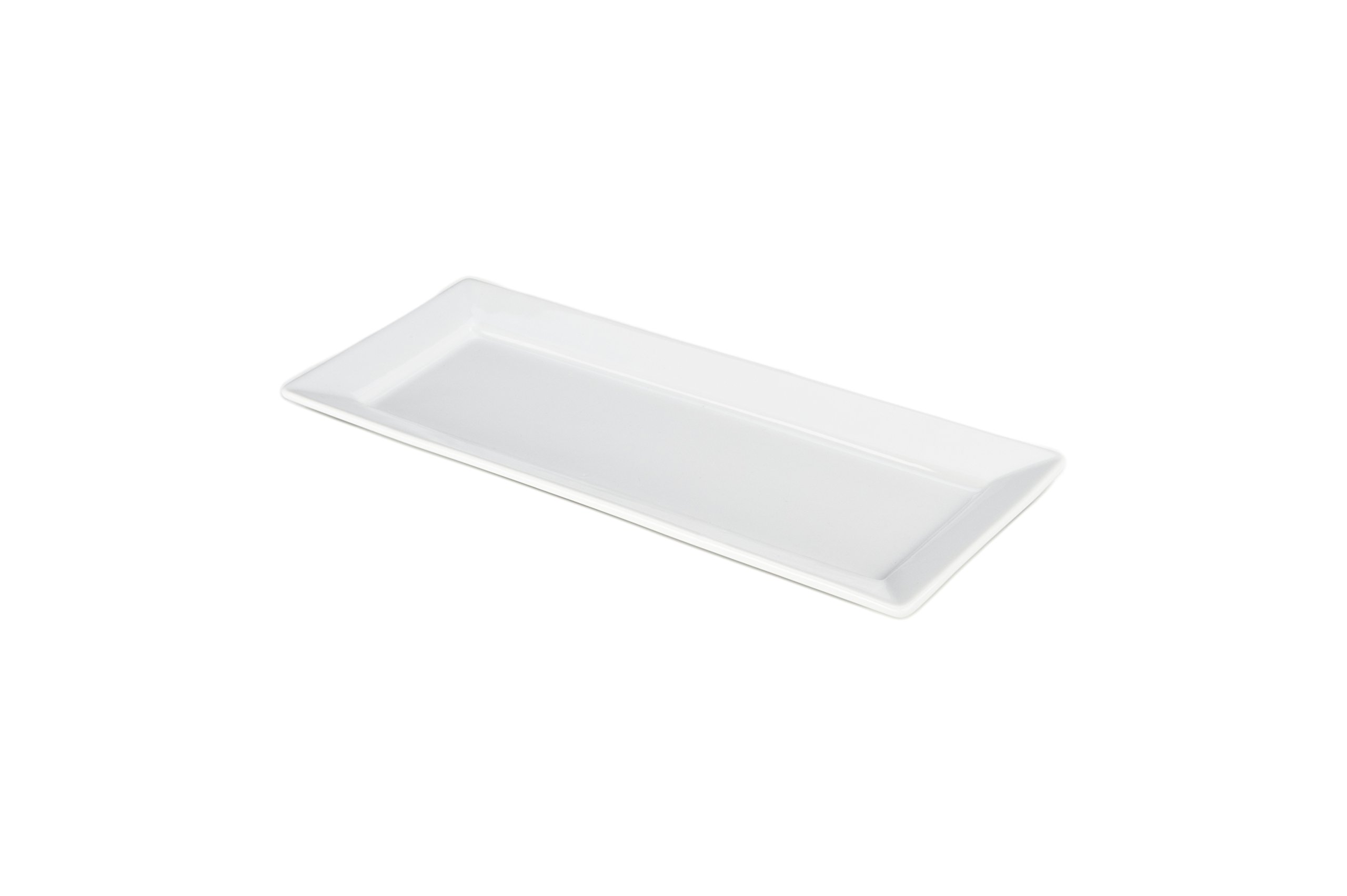 BIA Cordon Rectangular 12.25" x 5" Serving Tray, Set of 2, White