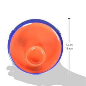 The First Years Inside Scoop Dip Plate, Orange/Blue