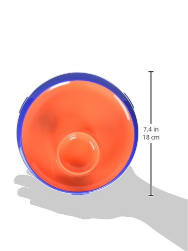 The First Years Inside Scoop Dip Plate, Orange/Blue