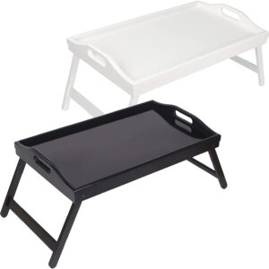 bed tray folding legs with handles breakfast food tray table for sofa eating