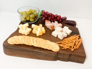 medium thick walnut charcuterie board