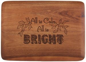 lenox all is calm wood cheeseboard