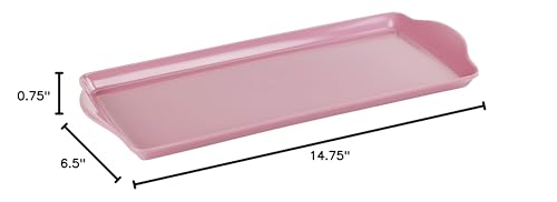 Calypso Basics, Sandwich Melamine Tidbit Tray, Pink