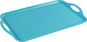 calypso basics by reston lloyd melamine rectangular serving/ottoman tray with handles