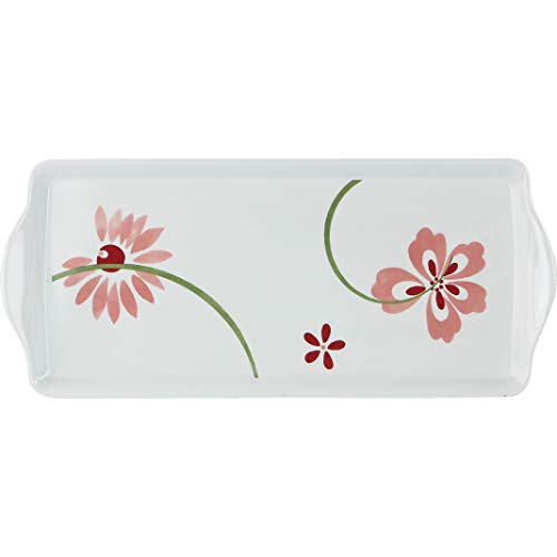 Corelle Coordinates by Reston Lloyd Melamine Tidbit Serving Tray, Pretty Pink