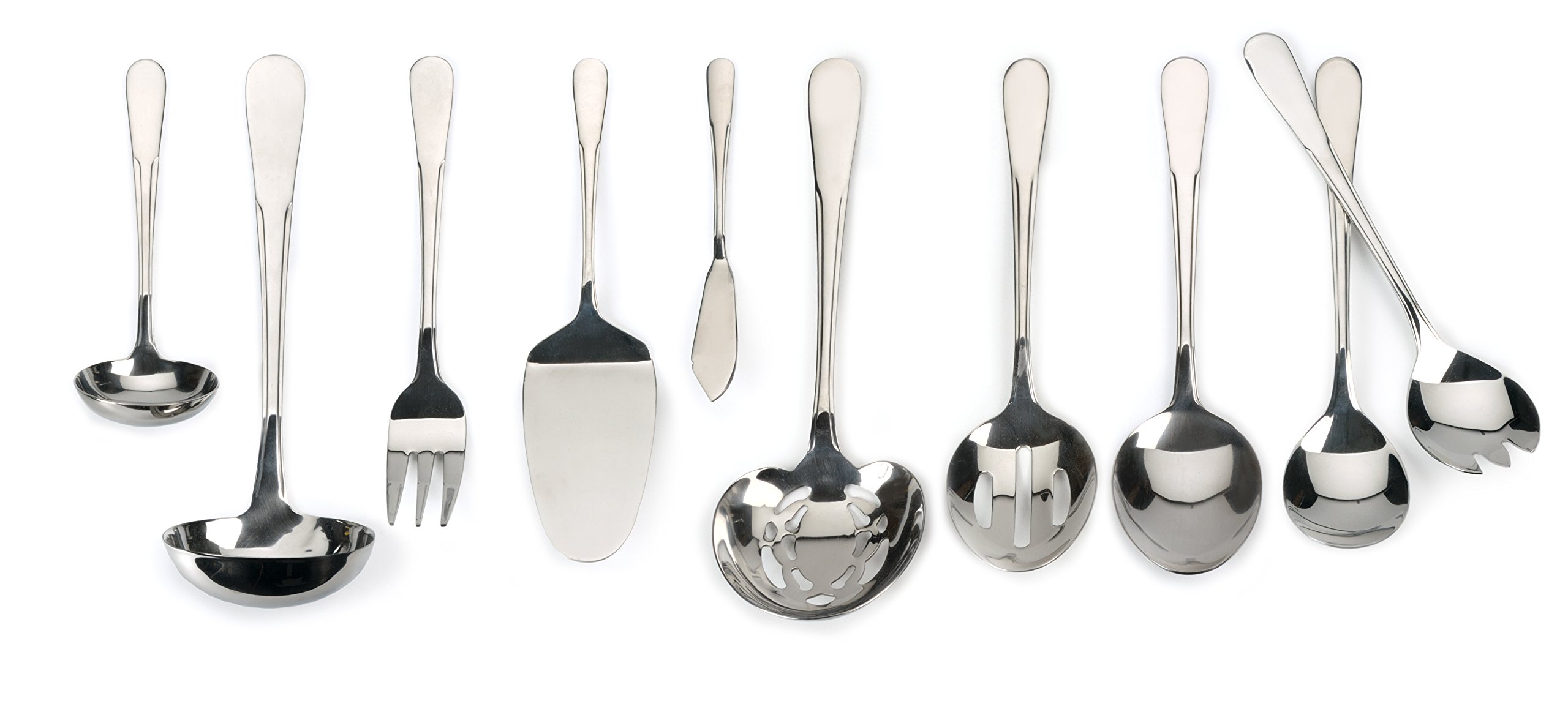 RSVP International Endurance Flatware Collection Stainless Steel, Dishwasher Safe, Serving Fork