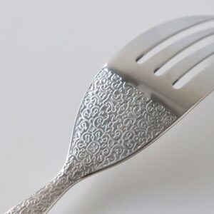 Alessi Dressed Serving Fork, Silver