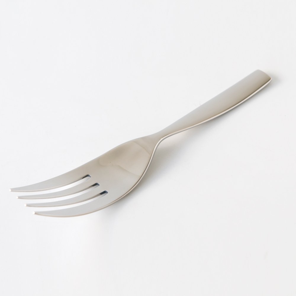 Alessi Dressed Serving Fork, Silver