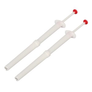 2pcs pickle grabber, stainless steel plastic pickle pincher pickle fork food grabber tools for olives peppers fruits meat