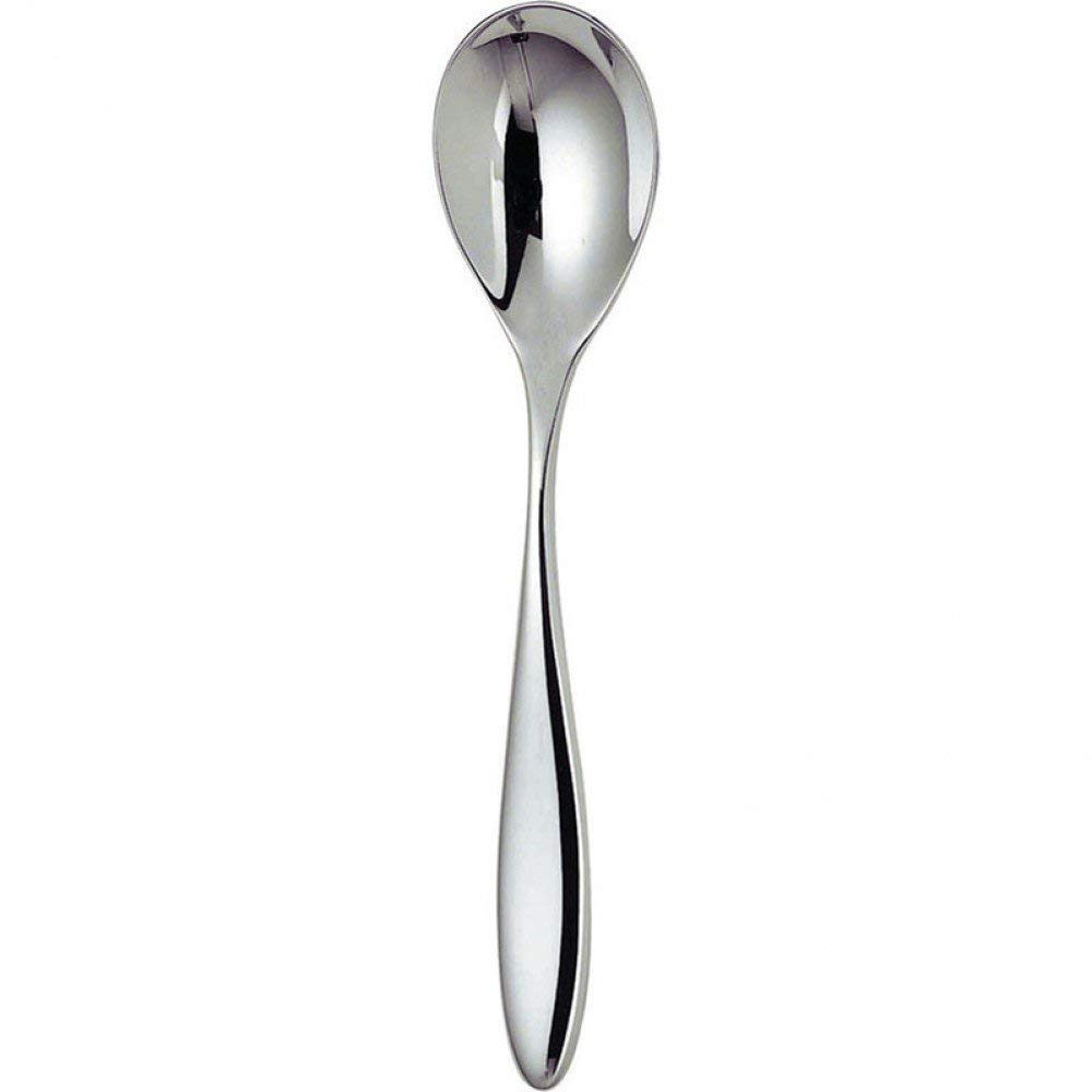 Alessi Mami 9-3/4-Inch Serving Spoon, 18/10 Stainless Steel Mirror Polish, Silver