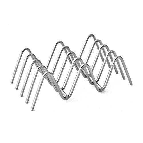 G.E.T. 4-81823 Stainless Steel Taco Holder / Stand, Holds 3 Tacos