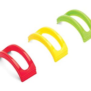 Fox Run Upright Taco Holders, Set of 12, Red/Green/Yellow