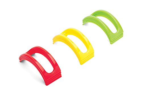 Fox Run Upright Taco Holders, Set of 12, Red/Green/Yellow