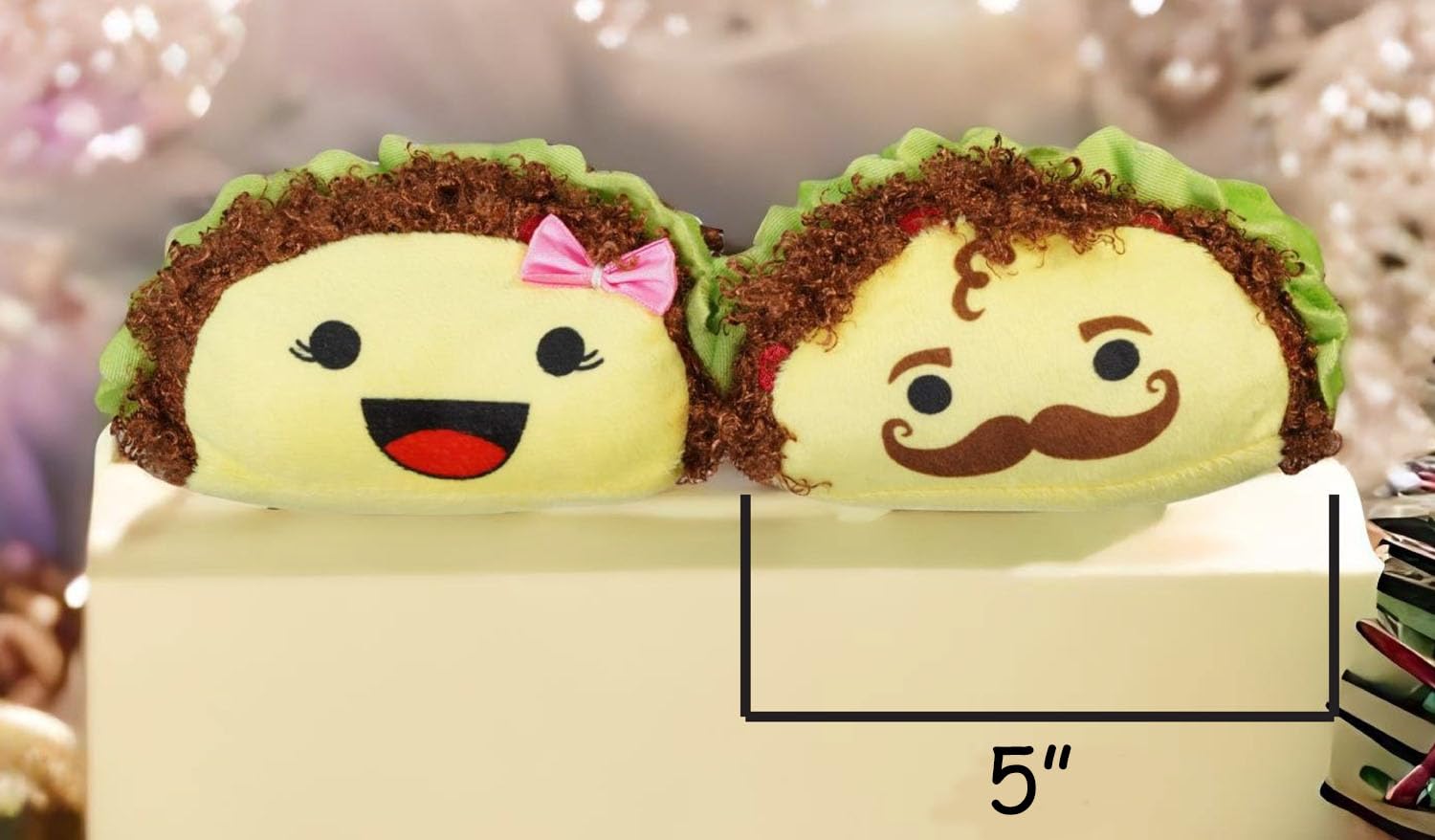 Personalized Taco Couple Set - Taco Bar Decoration - Fiesta Mexican Party Wedding Rehearsal Decoration Supplies Centerpiece