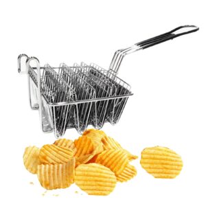 LOVIVER Taco Deep Shell Fryer Basket Taco Holder Basket with Grip Handle, Practical, 4/6 Shells Optional - 4 Shells