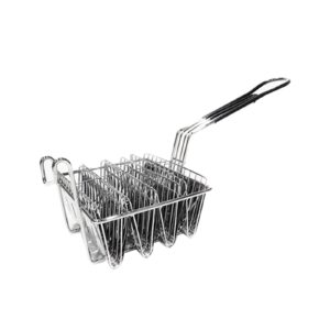 LOVIVER Taco Deep Shell Fryer Basket Taco Holder Basket with Grip Handle, Practical, 4/6 Shells Optional - 4 Shells