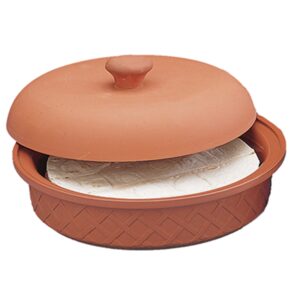 fox run ceramic 3943 tortilla warmer, terra cotta