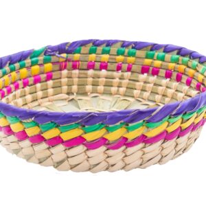 Mexican Tortilla Basket Set - Large Tortilla Warmer 8 inches - Vibrant Tortilla Holder, Pancake Warmer, Taco Keeper - Authentic Tortillero Set for Kitchen, Party Mexican Décor (3, 1/2 Kg)