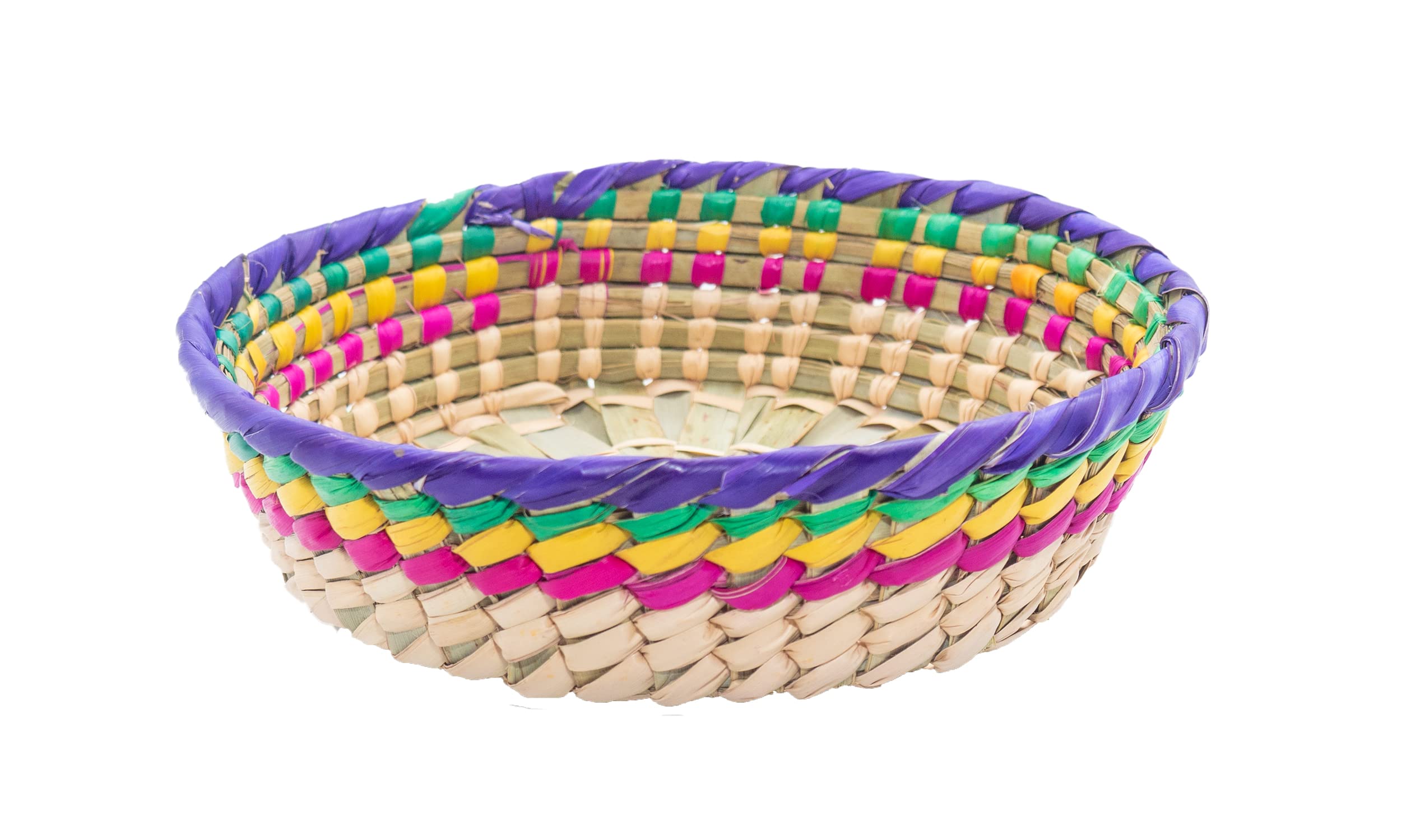 Mexican Tortilla Basket Set - Large Tortilla Warmer 8 inches - Vibrant Tortilla Holder, Pancake Warmer, Taco Keeper - Authentic Tortillero Set for Kitchen, Party Mexican Décor (3, 1/2 Kg)