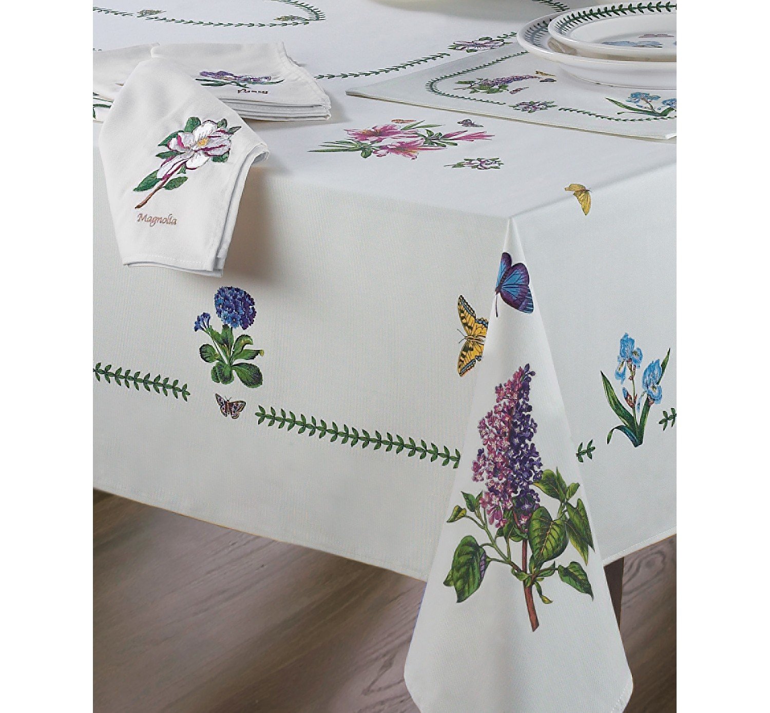 Portmeirion Avanti Linens Botanic Garden 60X120 Tablecloth, Ivory