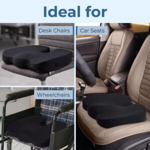 5 STARS UNITED Seat Cushion for Desk Chair - Tailbone, Coccyx Sciatica Pain Relief - Office Chair Cushions - Wheelchair Cushions - Car Seat Cushions - Pressure Relief Lifting Cushions