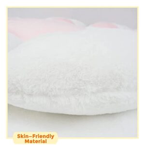 ELFJOY Comfy Chair Cushion Plush Cat Paw Cushion Kawaii Home Decor Cat Pillow for Office and Computer Gaming Chair (70 * 60cm, White)