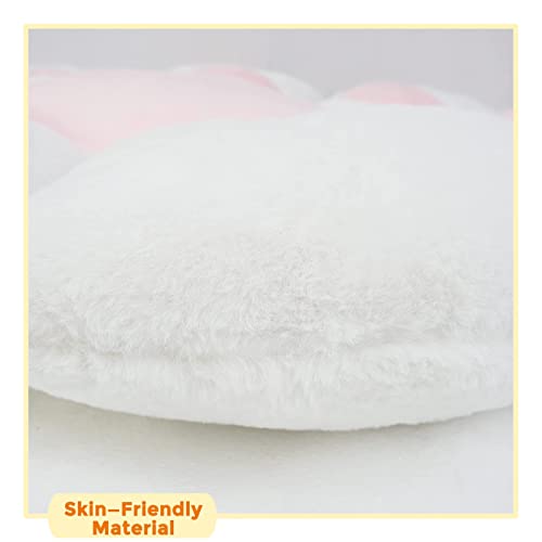 ELFJOY Comfy Chair Cushion Plush Cat Paw Cushion Kawaii Home Decor Cat Pillow for Office and Computer Gaming Chair (70 * 60cm, White)