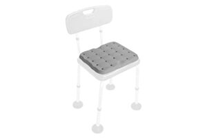 kmina - shower seat cushion waterproof (15.5”x12.5”x1.3”, stool not included), bath seat cushion for elderly, bath chair cushions for seniors, kneeling pads, stadium seat cushion - made in europe