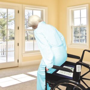 Smart Caregiver Fall Prevention Monitor and Weight Sensing Chair Pad - Alerts Caregiver When They Get Up from Chair - Chair Exit Alert for Elderly - 1 Year Warranty