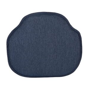 Klear Vu Gripper Omega Non-Slip Windsor Chair Cushions with Skid-Proof Seat Pad for Dining Room, Kitchen, and Office Use, 16x15 Inches, 4 Count (Pack of 1), Indigo