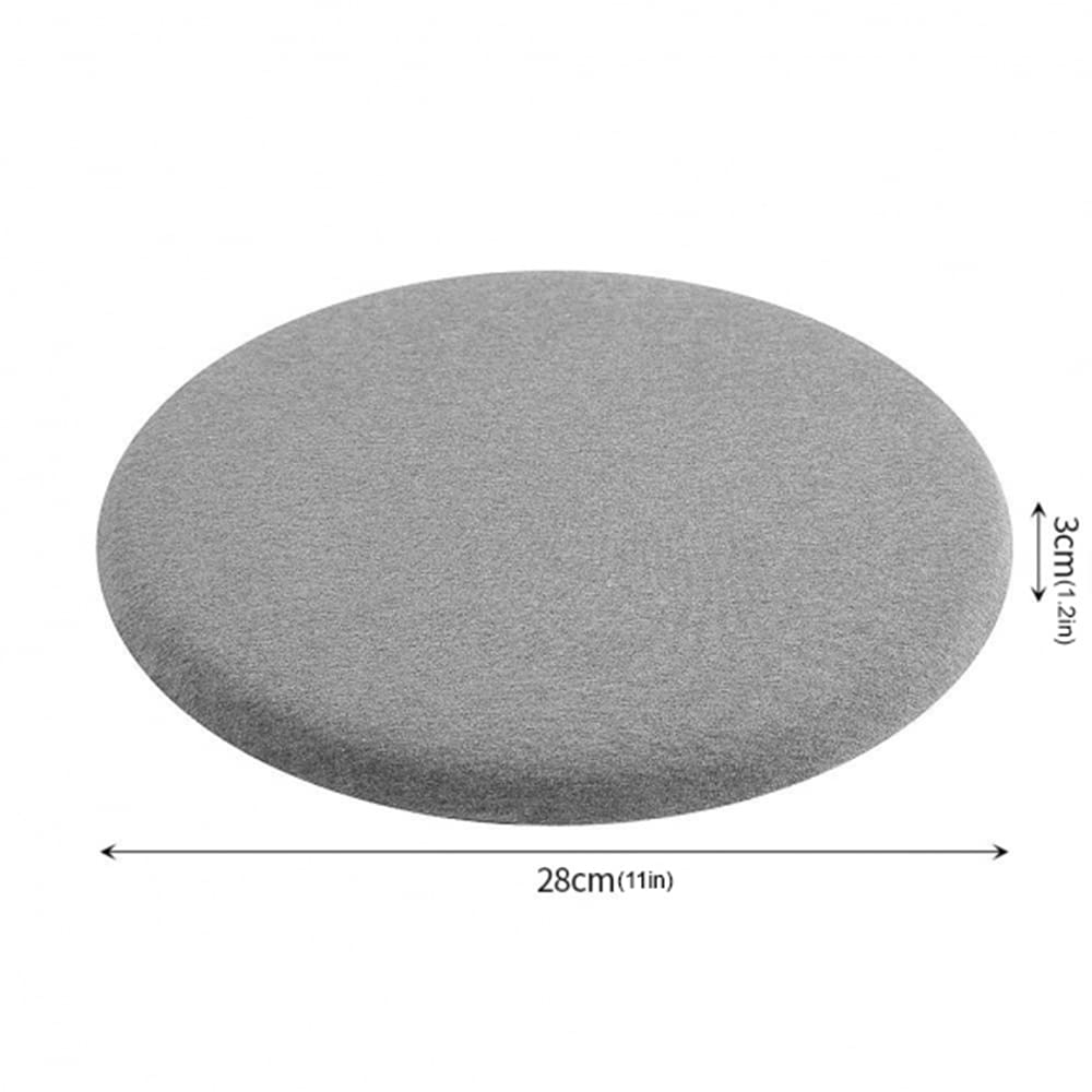 Muellery Memory Foam Seat Cushion Round Pain Relief Chair Pad 11in(28cm) Charcoal TPYU133156