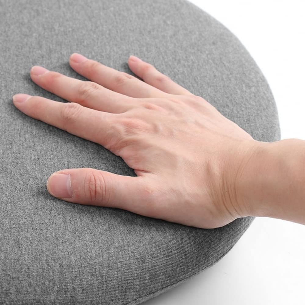 Muellery Memory Foam Seat Cushion Round Pain Relief Chair Pad 11in(28cm) Charcoal TPYU133156