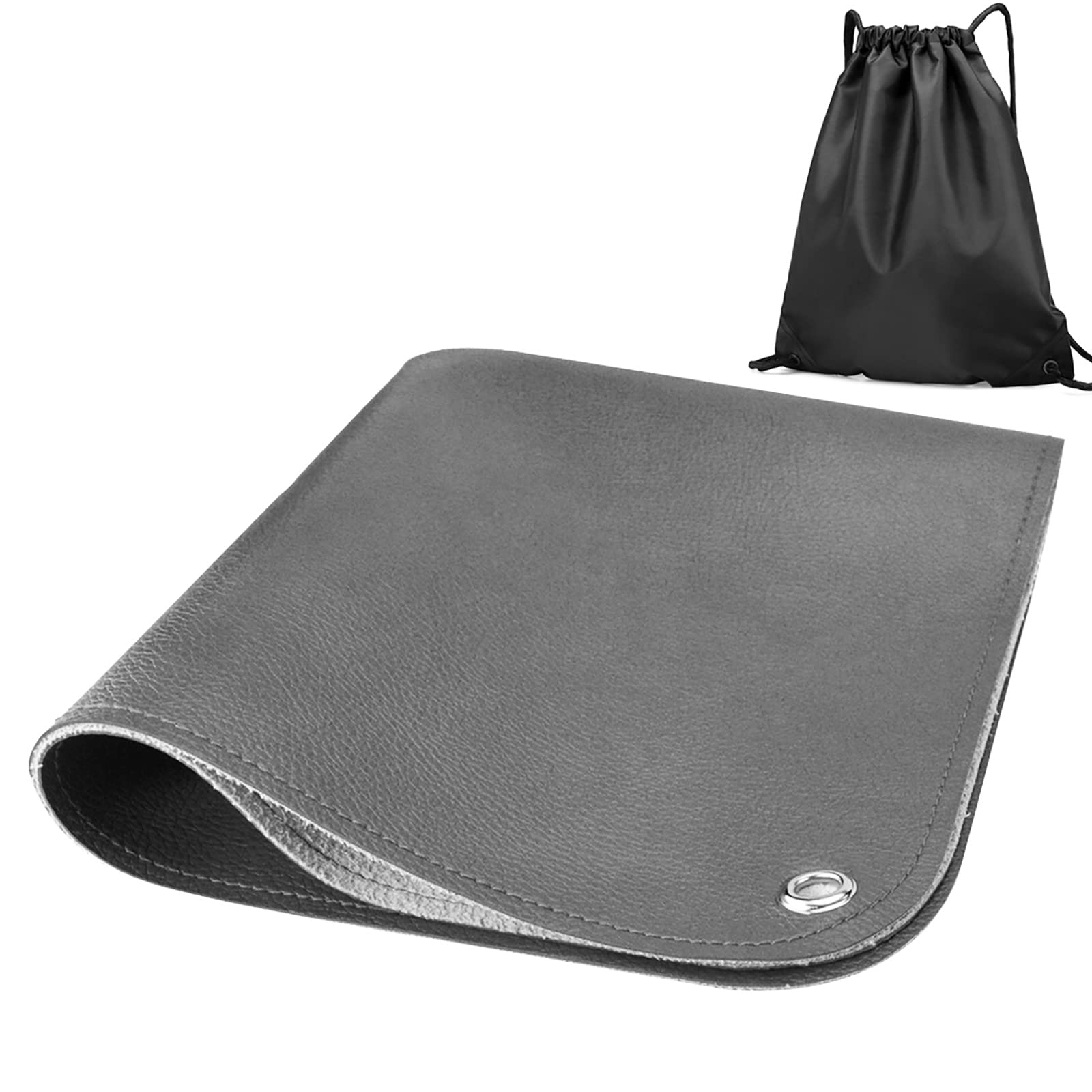 Linkidea Vegan Leather Splat Mat for Under High Chair Floor Protector (54" L x 54" W)