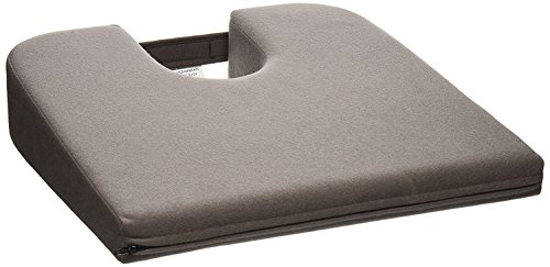 Tush Cush Home Office Orthopedic Large Computer Ergonomic Seat Cushion Original - Charcoal Velour Fabric