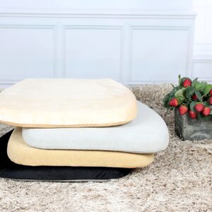 Sigmat Dining Chair Cushion 16.5"x16"x1.5" Memory Foam Washable Kitchen Chair Seat Cushion Pads Beige