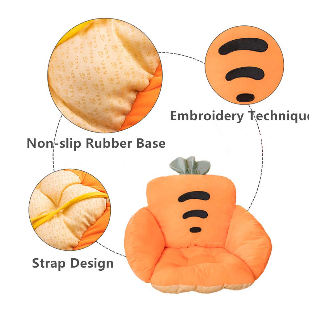 WUYU Cushion Tummy Time & Seated Support on Office Plush Vegetable Sofa Animal Sitting Comfortable Fruit Chairs Lazy Butt (Strawberry)