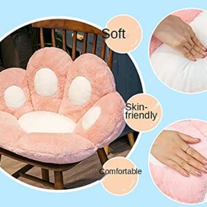 Cartoon Bear paw cat Claw Cushion, Half-Surround Cushion, Lazy one-Piece Sofa, Office seat, Student Cushion (Polar White, 60cm*70cm)