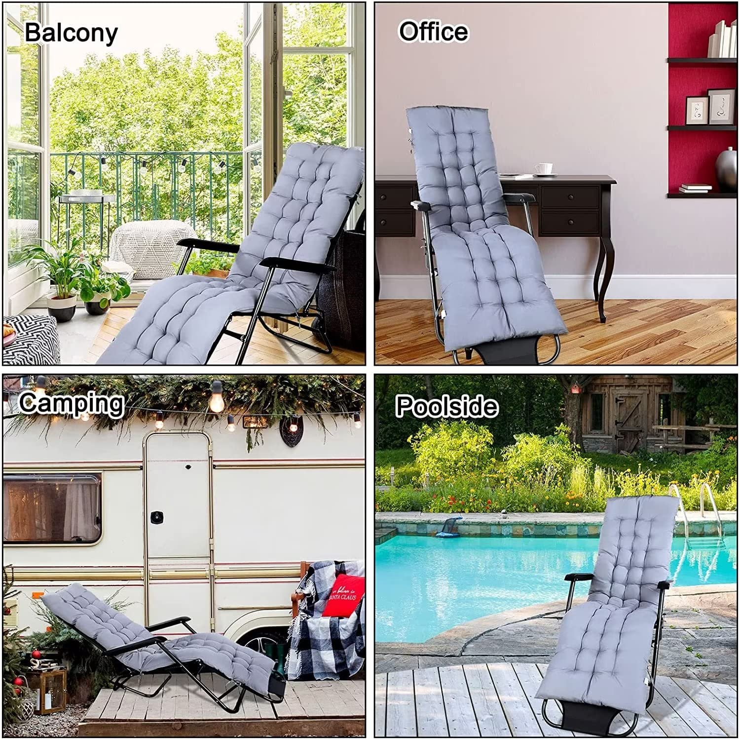 Home Office Rocking Chair Cushion Chair Cushions and Pads for Home and Kitchen Indoor Back and Seat Cushion for Desk Chair, Dining Chairs and Office Chair