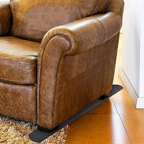 2Pack Anti-Slip Furniture Rail Pads for Recliner for Recliners,Sofa,couches,Chairs.etc Ideal Non Skid Furniture Pad Floor Protectors for Hardwood, Carpet, Marble Floor (4)