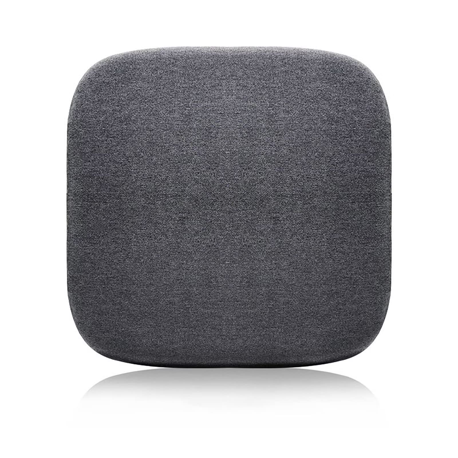 ZIBENE Stool Cushions Square 16 Inch, Seat Pads for Counter Stools, Dining Room Chair Cushions Non Slip Rubber Back, 4cm/1.6 in Thick Memory Foam Seat Cushion for Bar, Bistros, Café Dark Grey