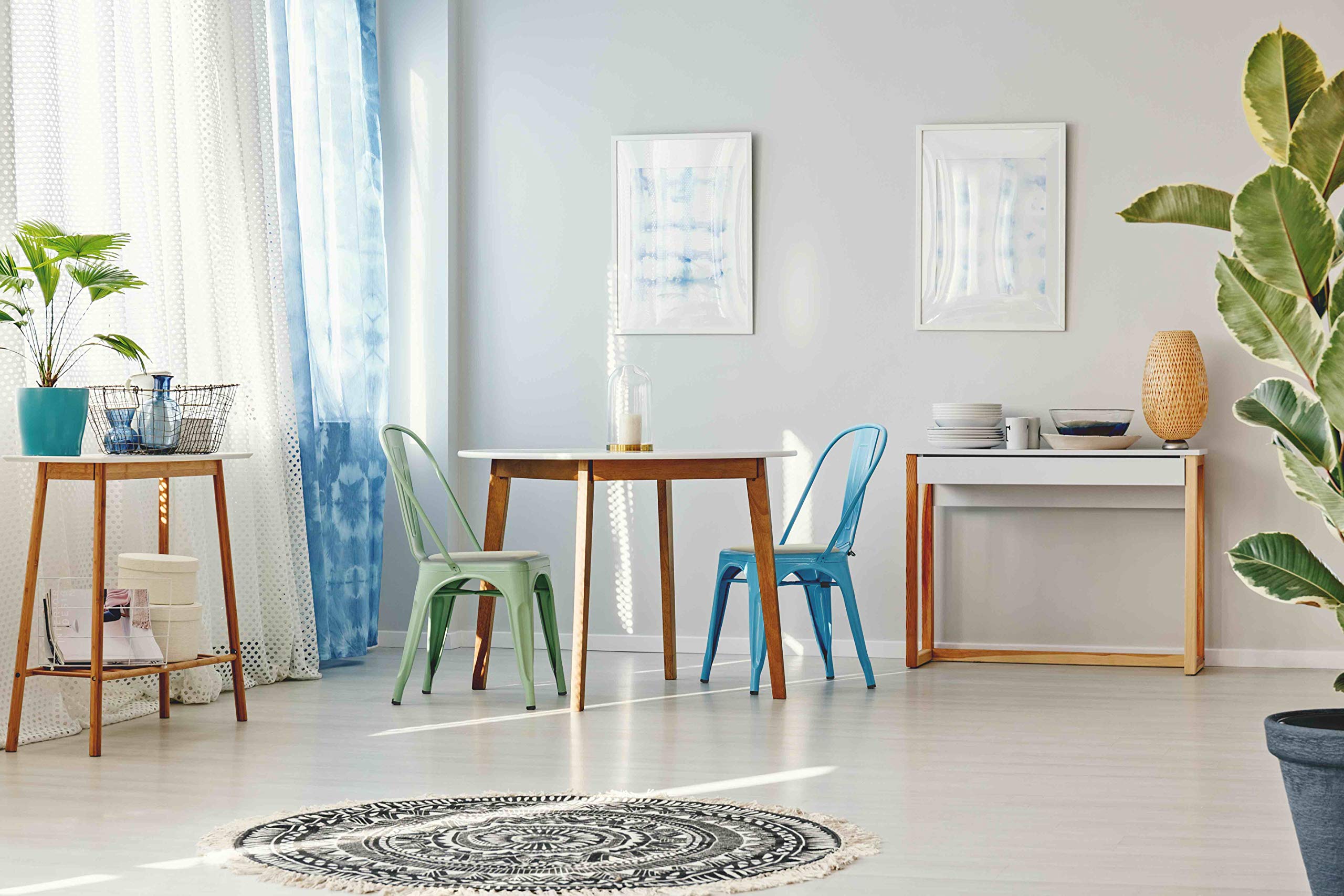 Rounded Back Chair Cushion: Fits Industrial/Modern/Farmhouse Type Chairs and Stools. Handmade in USA (Grey 4 Pack)