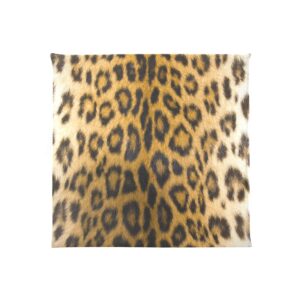 ALAZA Leopard Cheetah Print Chair Pad Seat Cushion for Office Car Outdoor Indoor Kitchen, Soft Memory Foam, Back Pain, Coccyx & Sciatica Relief, 15.7x15.7 in