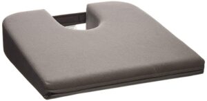 tush cush car / compu computer office seat cushion - charcoal gray