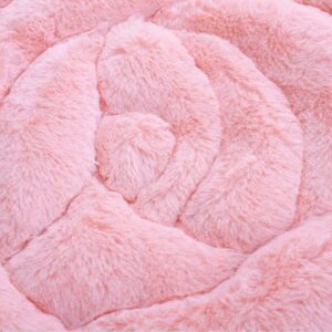 Rose Flower Chair Seat Cushion Fluffy Chair Pad Soft Plush Seat Pillow Home Office Floor Pillow Sofa No Slip Sofa Chair Pads Chair Cushion Comfort Armchair Car Seat Cushion Pain Relief Cushion