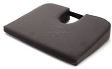 TUSH CUSH Home Office Orthopedic Large Computer Ergonomic Seat Cushion Original - Charcoal Velour Fabric