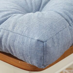 Chair Cushions for Dining Chairs Thick Soft Non Slip Seat Cushions Linen Washable Reversible Square Comfortable Office Chair Pads 20" x 20" (Coffee)