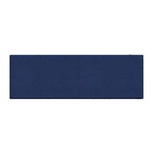 Ambesonne Faux Suede Bench Cushion, Digitally Printed Weathered Texture, Standard Size Foam Pad with Decorative Fabric Cover for Kitchen Bedroom Indoors & Outdoors, Navy Blue, 45" x 15" x 2"