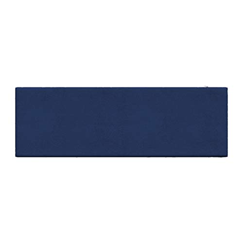 Ambesonne Faux Suede Bench Cushion, Digitally Printed Weathered Texture, Standard Size Foam Pad with Decorative Fabric Cover for Kitchen Bedroom Indoors & Outdoors, Navy Blue, 45" x 15" x 2"