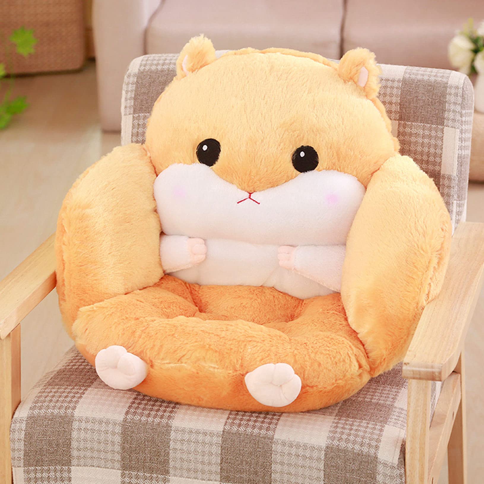 Cartoon Soft Hamster Pillow Animal Seat Cushions Stuffed Plush Sofa Indoor Home Decor Chair Gift Office Toys