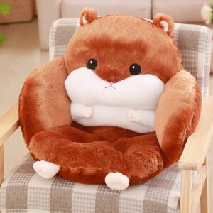 Cartoon Soft Hamster Pillow Animal Seat Cushions Stuffed Plush Sofa Indoor Home Decor Chair Gift Office Toys